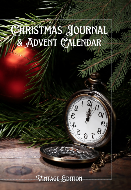 Christmas Journal & Advent Calendar - Vintage Edition - Stopwatch - 6 x ...
